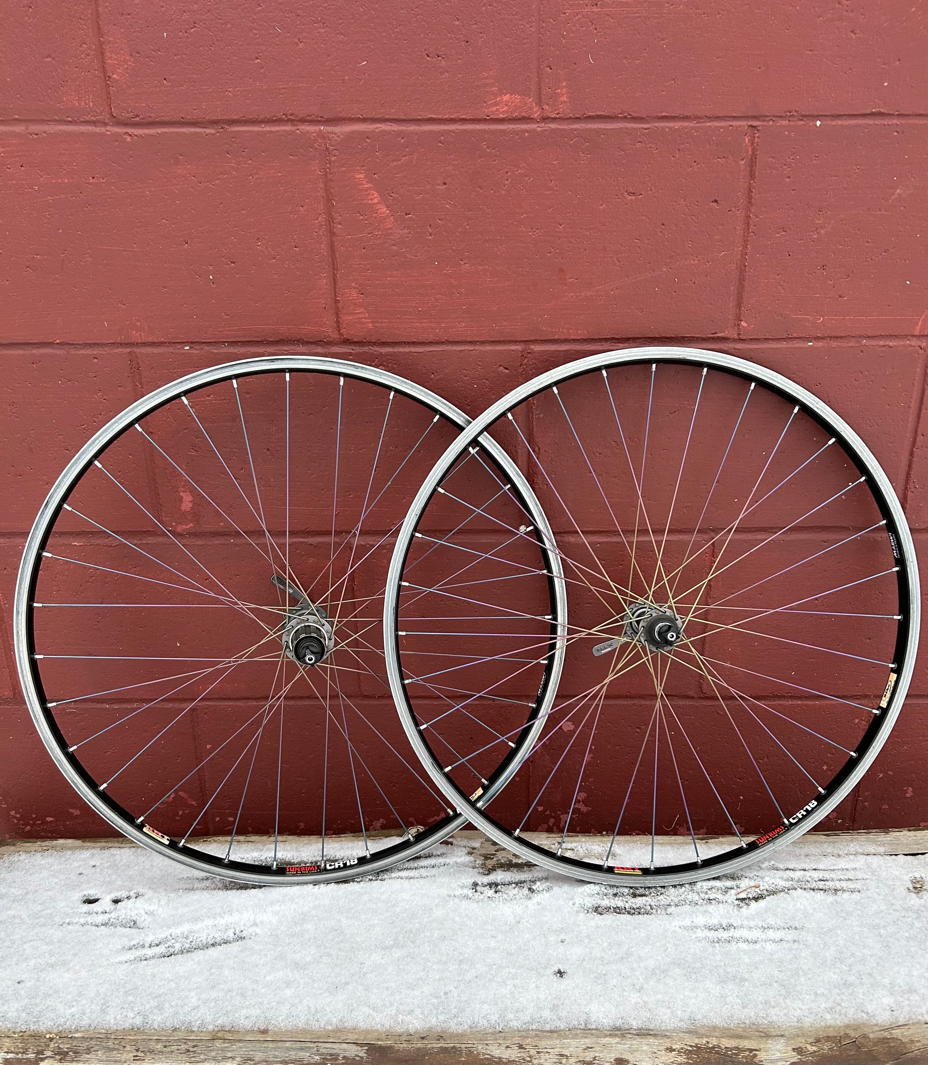 Sun Rims CR18 Shimano XTR M950 Marwi Ti Dye 26 Inch Wheelset ...