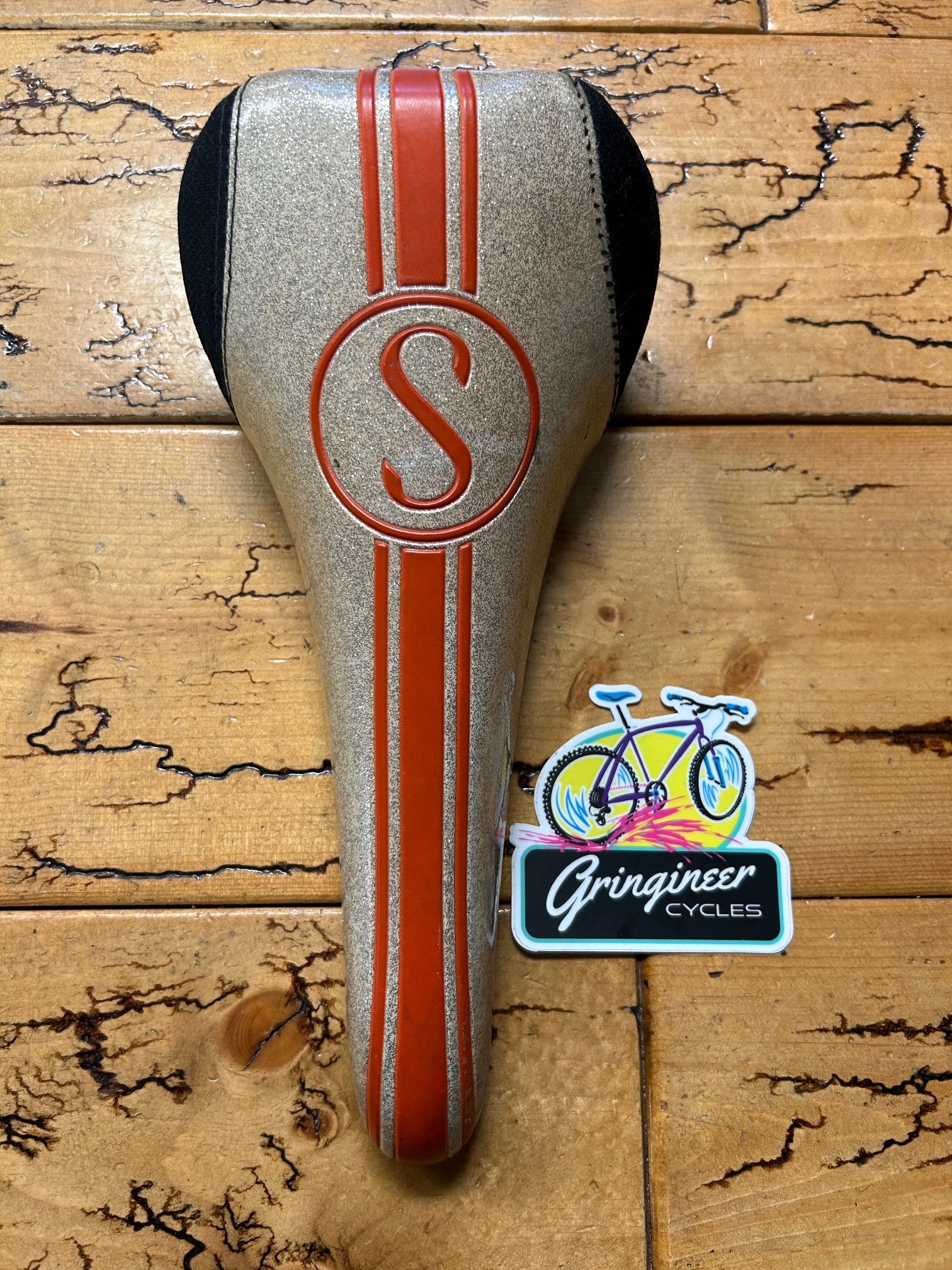 Schwinn Stinger Orange Gold Velo VL-229 Saddle – Gringineer Cycles