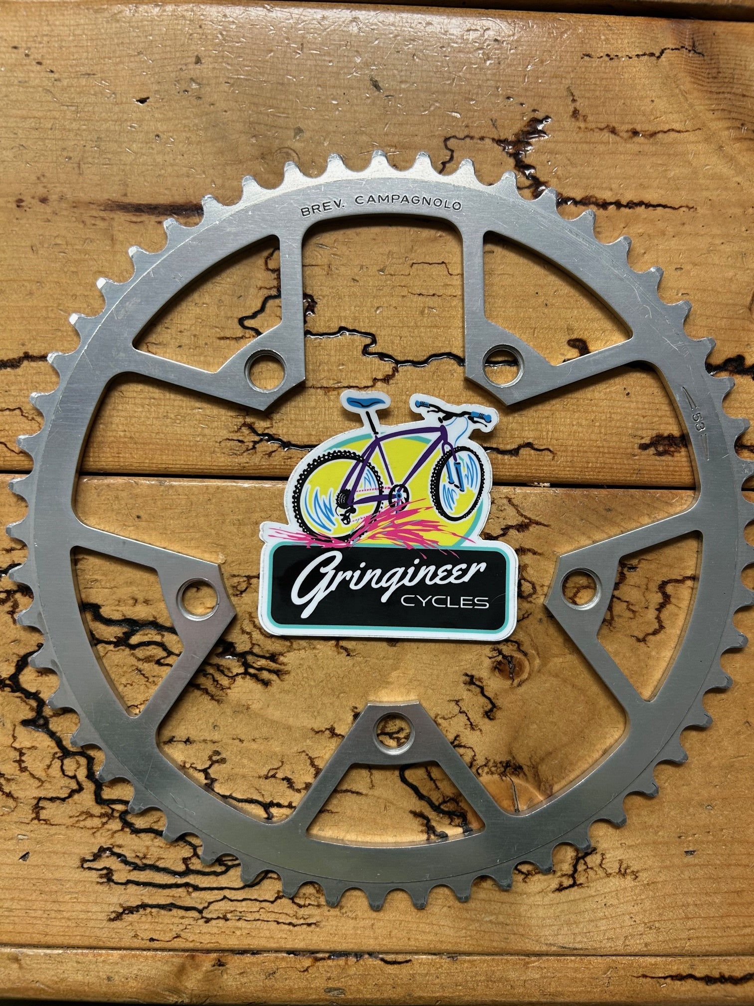 Campagnolo 53 Tooth 5 Bolt 116 BCD Chainring – Gringineer Cycles