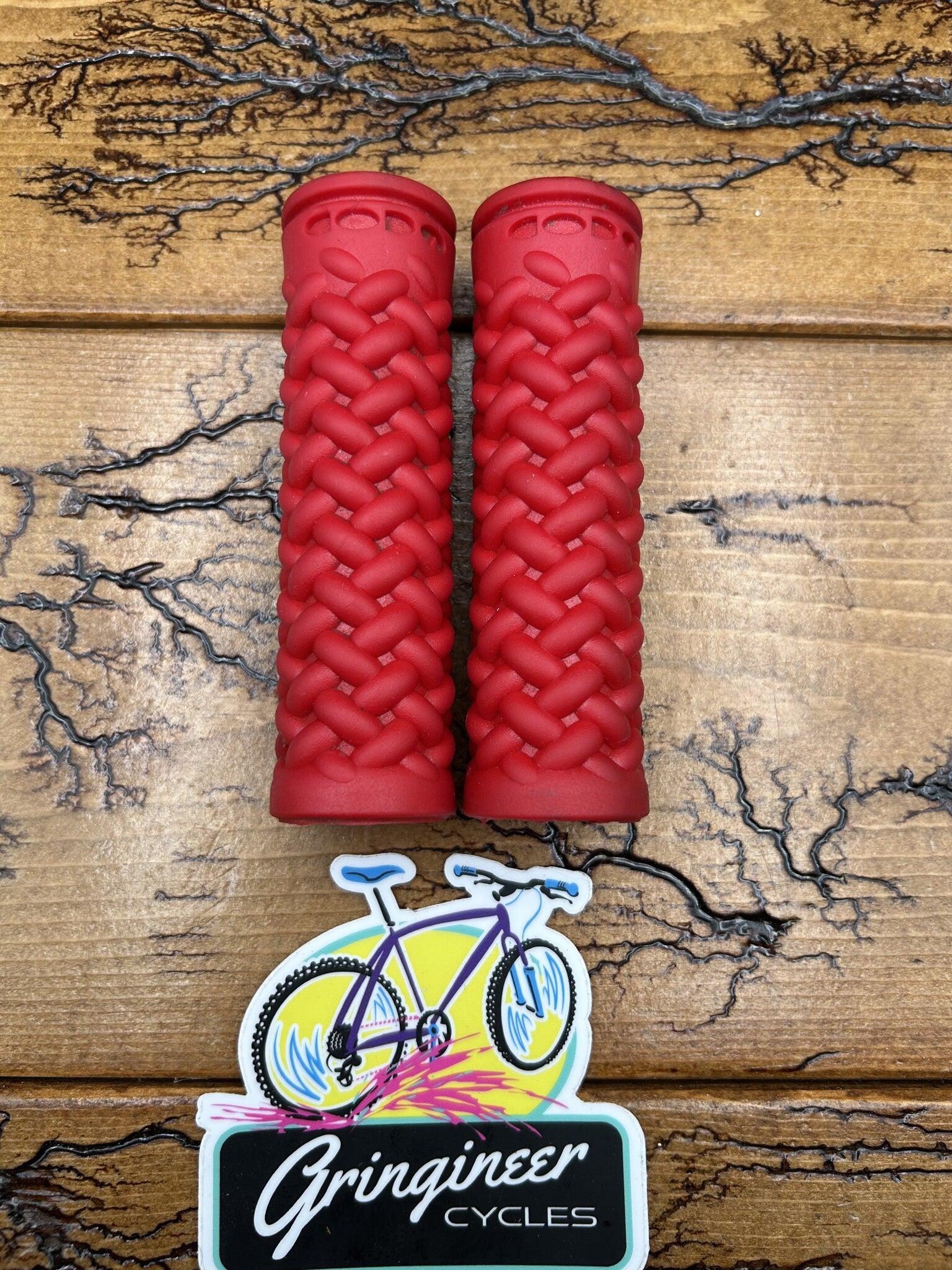 Coda Weave Red Grips – Gringineer Cycles