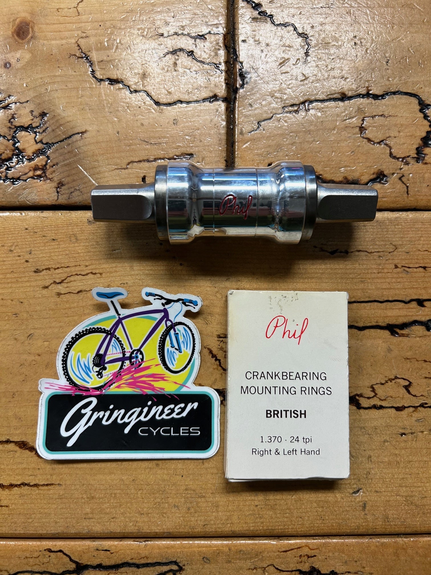 Phil Wood 111x68mm JIS Square Taper English Threaded Bottom Bracket ...